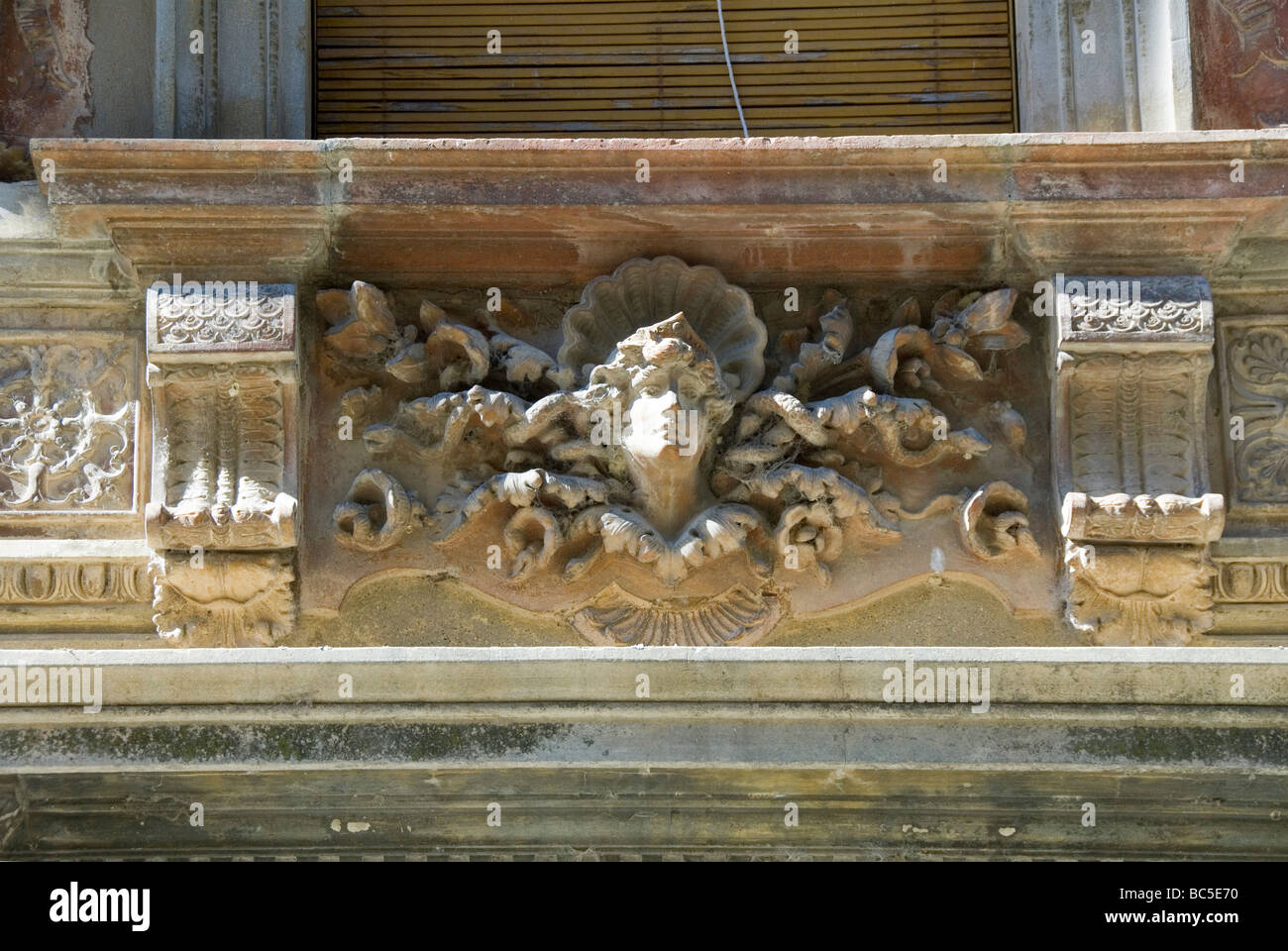 Liberty style or Art Nouveau terracotta frieze decoration on the ...