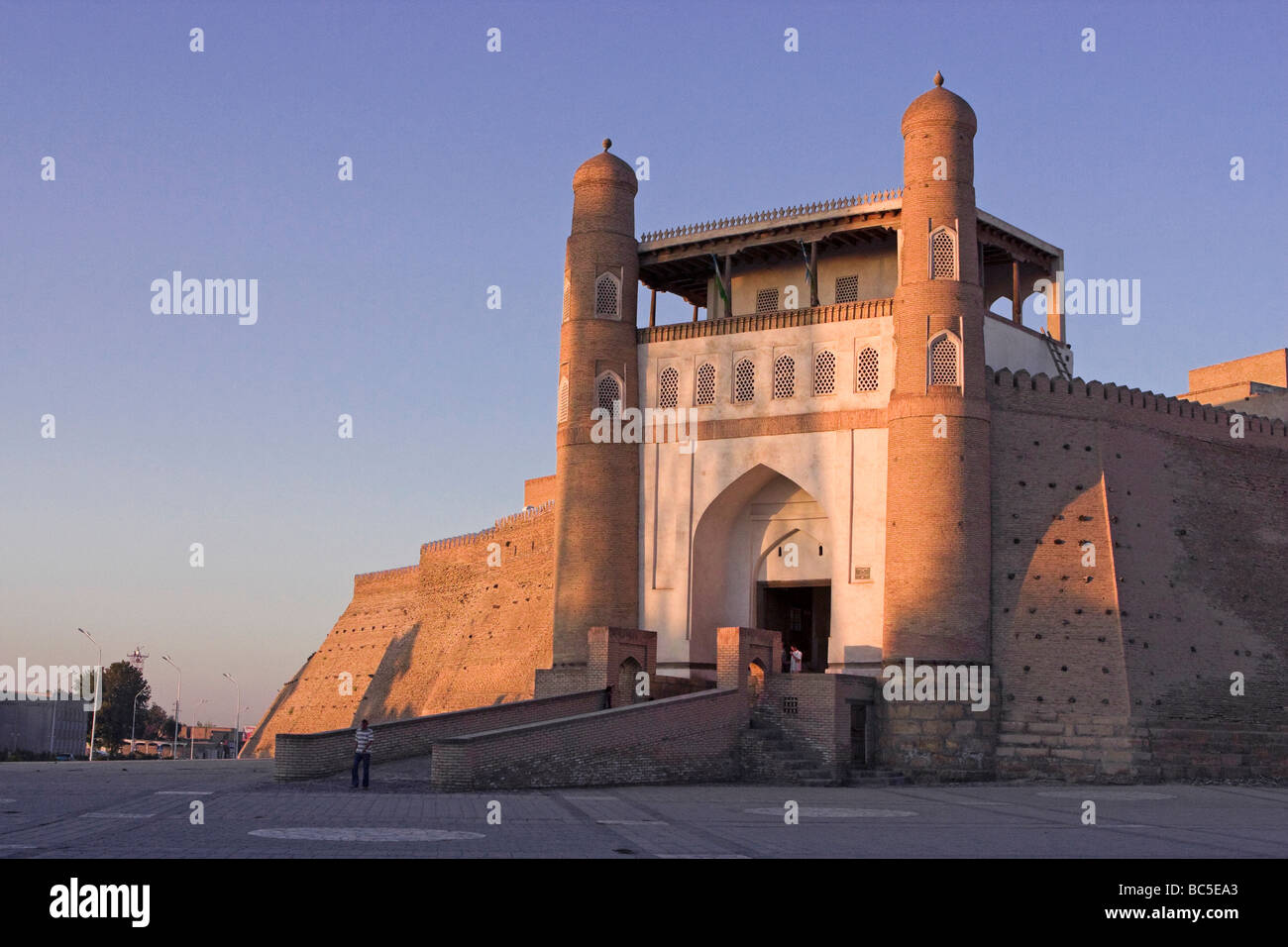 Beautiful entrance portal to the Ark Fortress Bukhara Uzbekistan ...