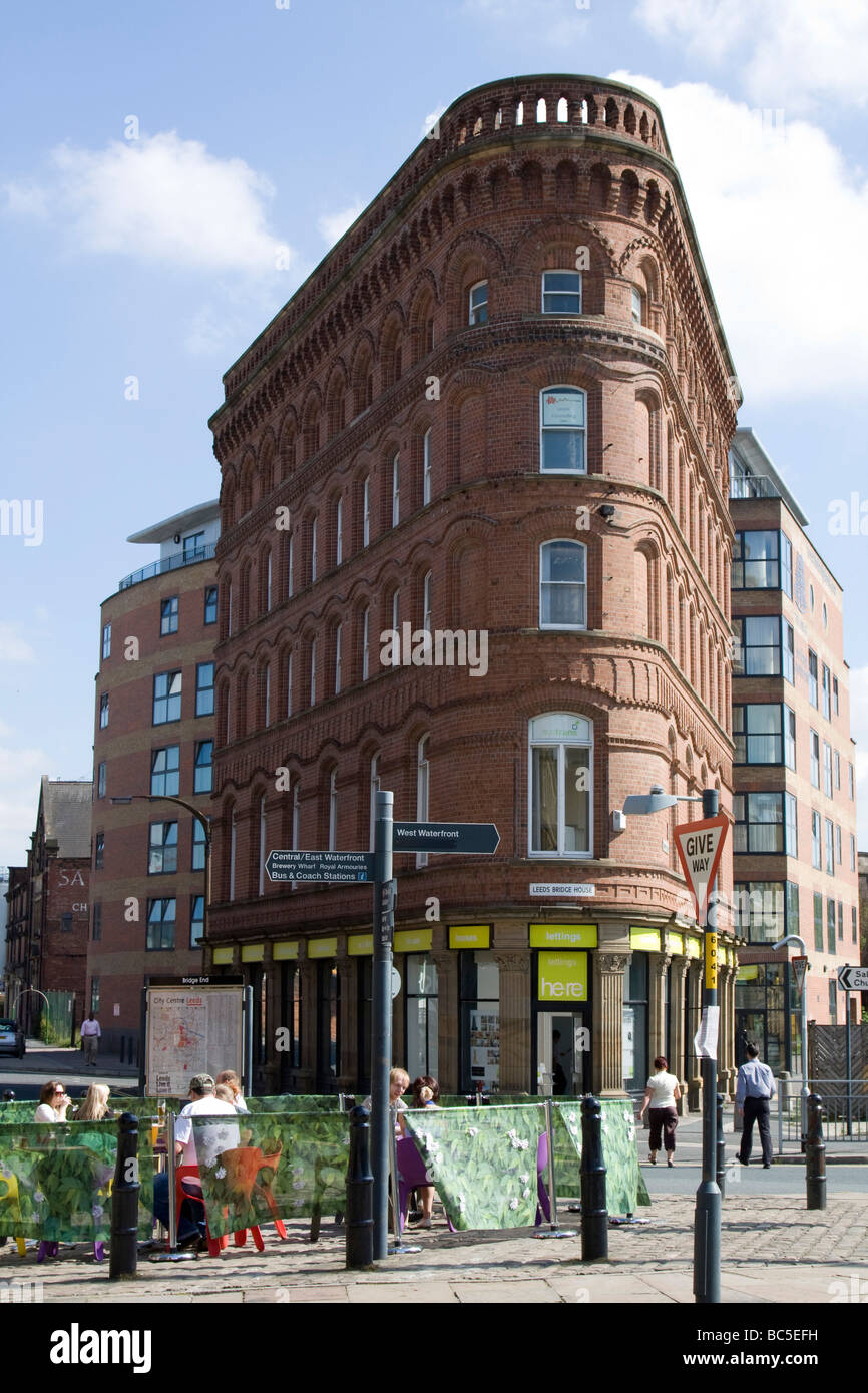Interesting brick building Leeds city centre West Yorkshire England uk ...