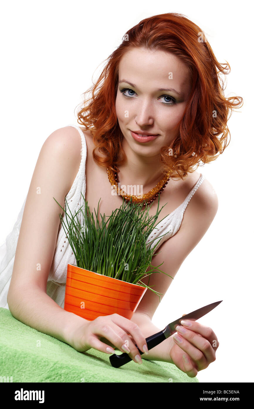 Chives women hi-res stock photography and images - Alamy