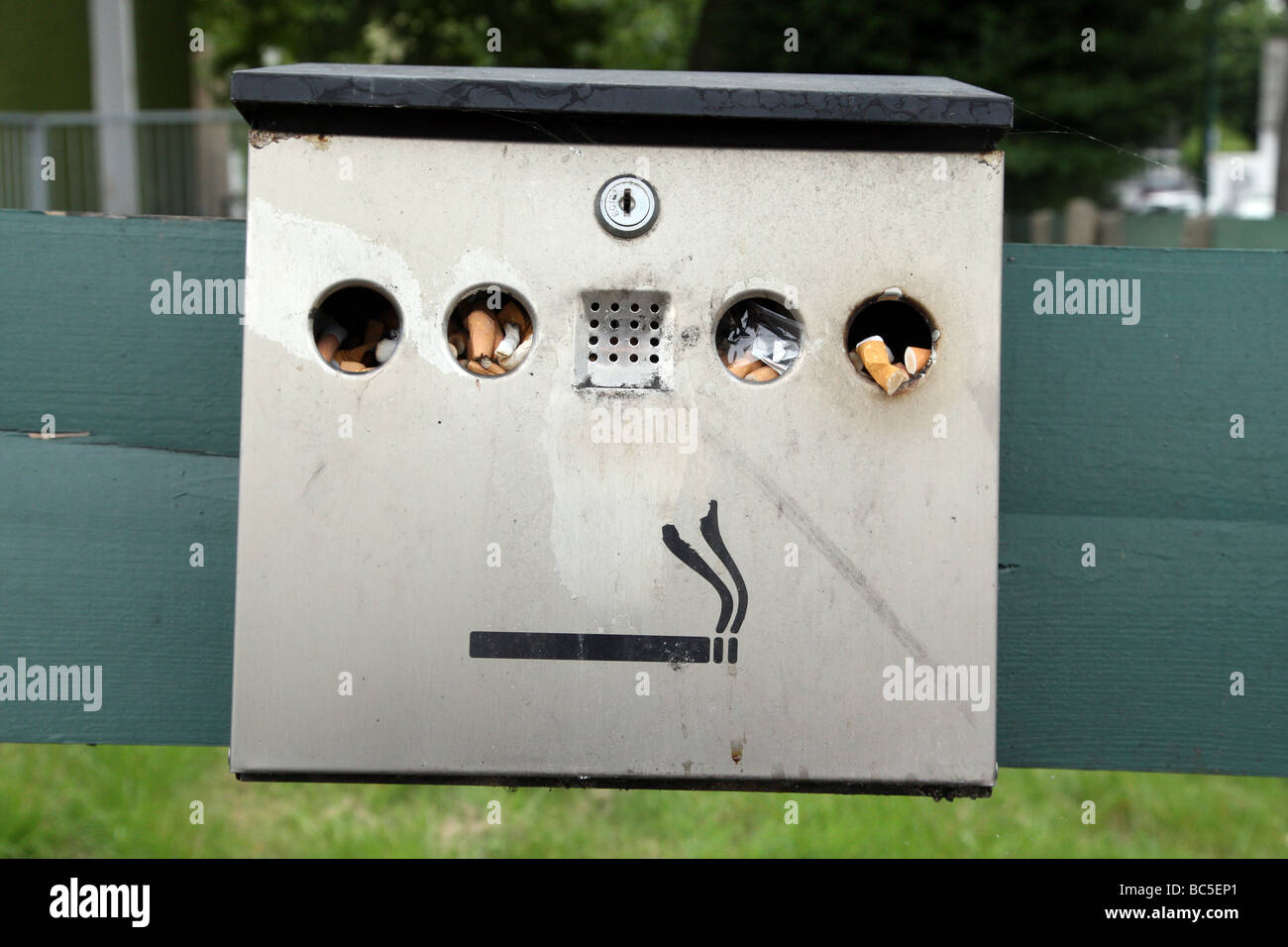 Cigarette disposal bin hi-res stock photography and images - Alamy