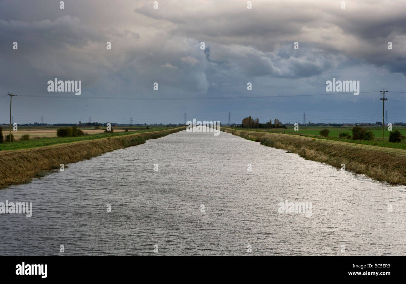 Middle Level The Fens Norfolk England Stock Photo - Alamy