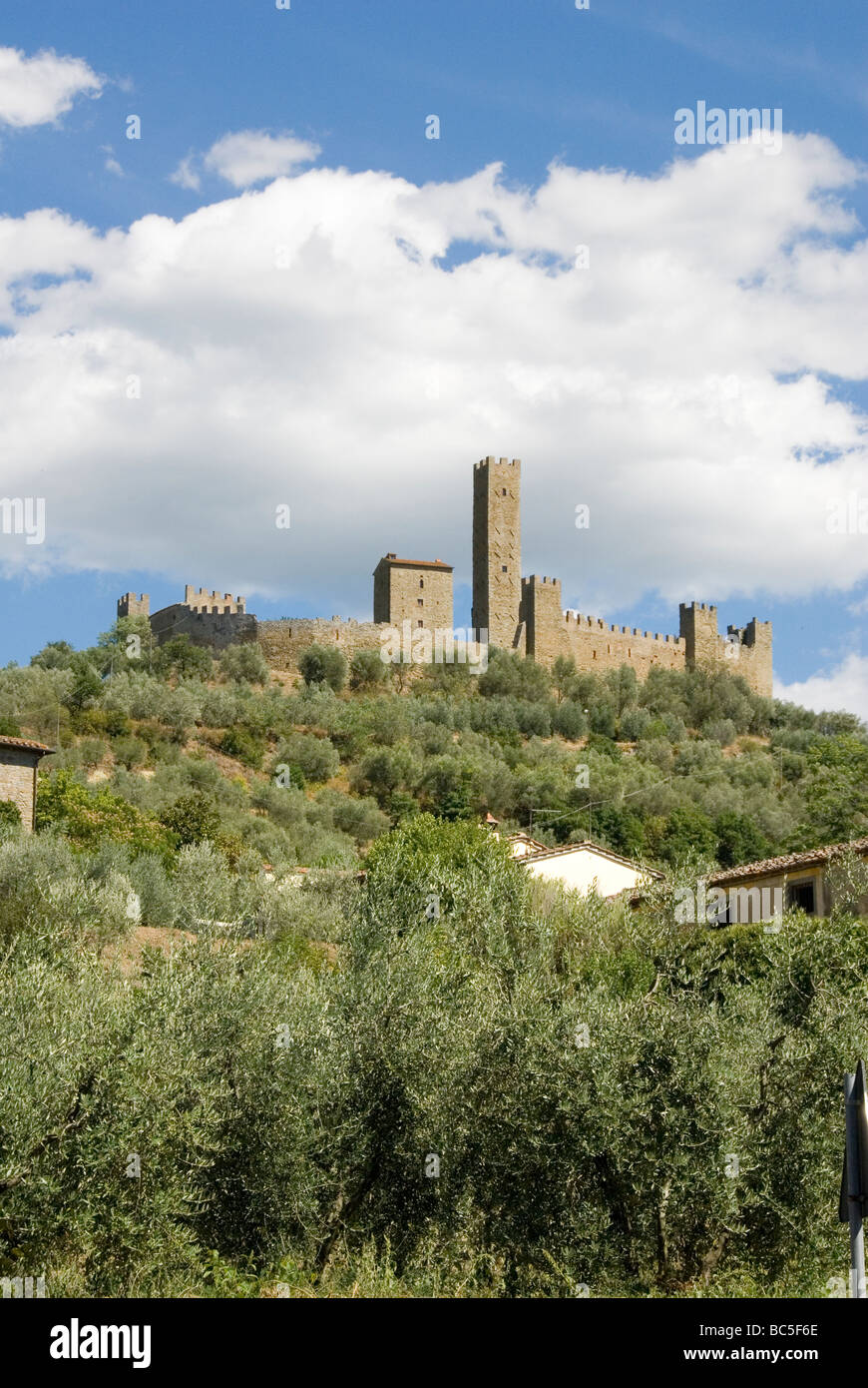 The Castle of Montecchio built by Sir John Hawkwood in the 14th C Stock ...