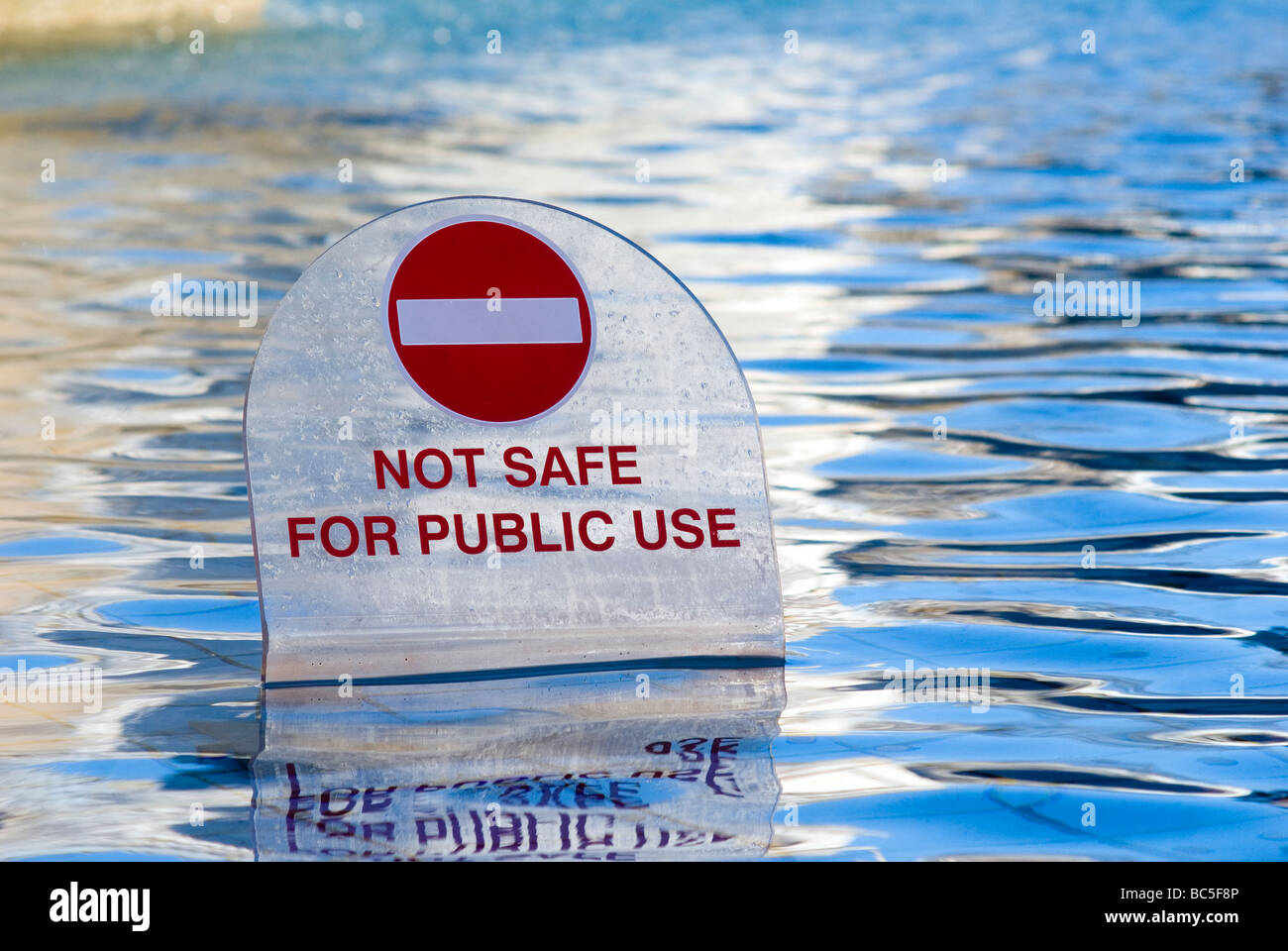 No Safe for Public Use sign Stock Photo - Alamy