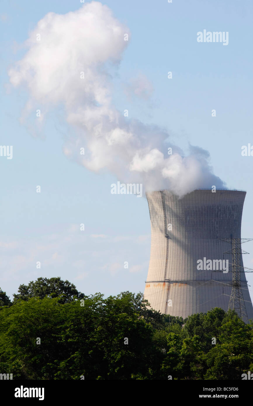 Close up of power station nuclear reactor Davis Besse in Ohio USA Stock ...
