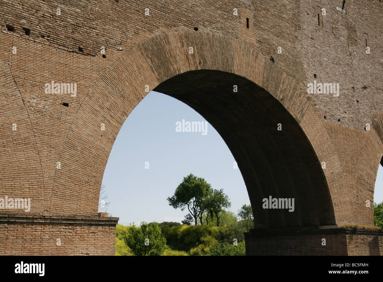 roman aurelian defence wall porta ardeatina arch in rome italy Stock ...