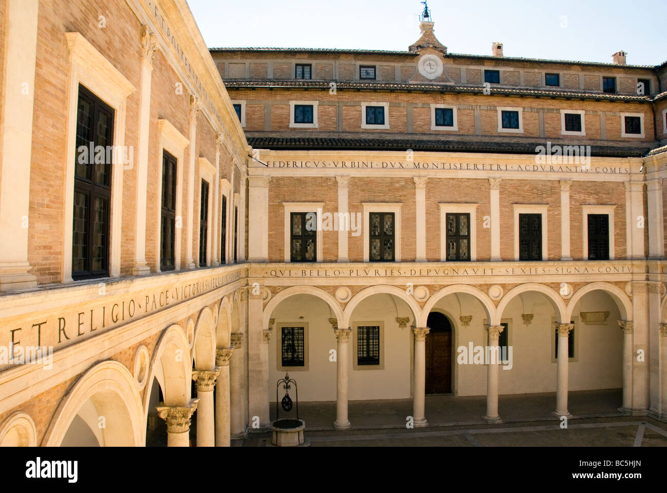 Courtyard of the greatest buildings of the Italian Renaissance, the ...