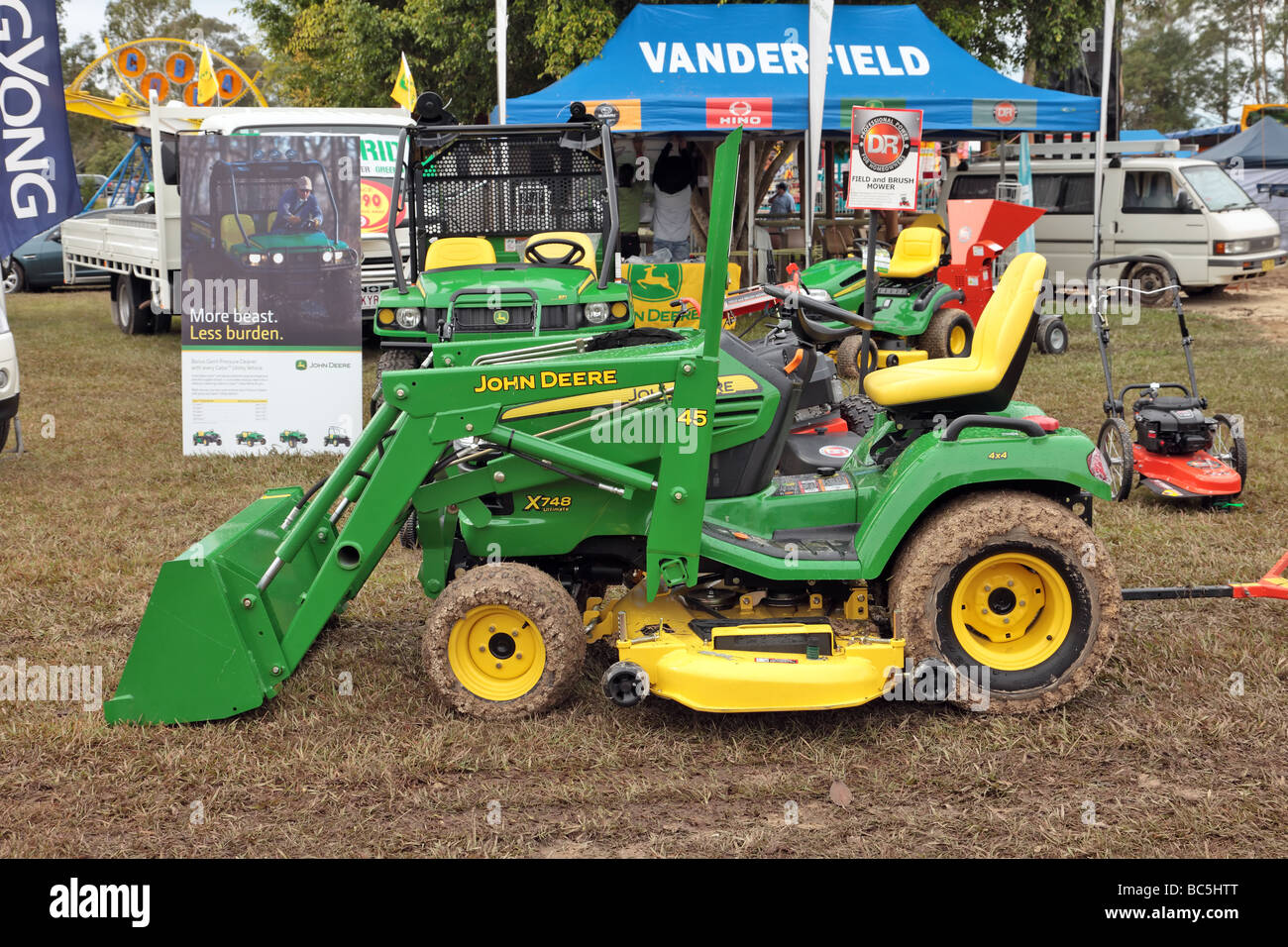 Small multifunctional agricultural machine on display at a loacl show ...