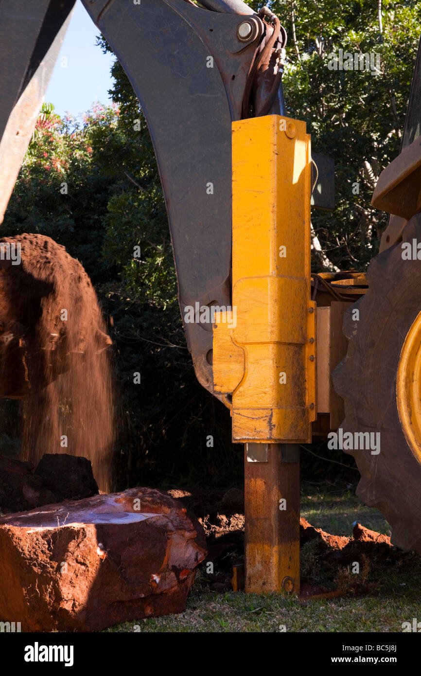 Mechanical digger at work Stock Photo - Alamy