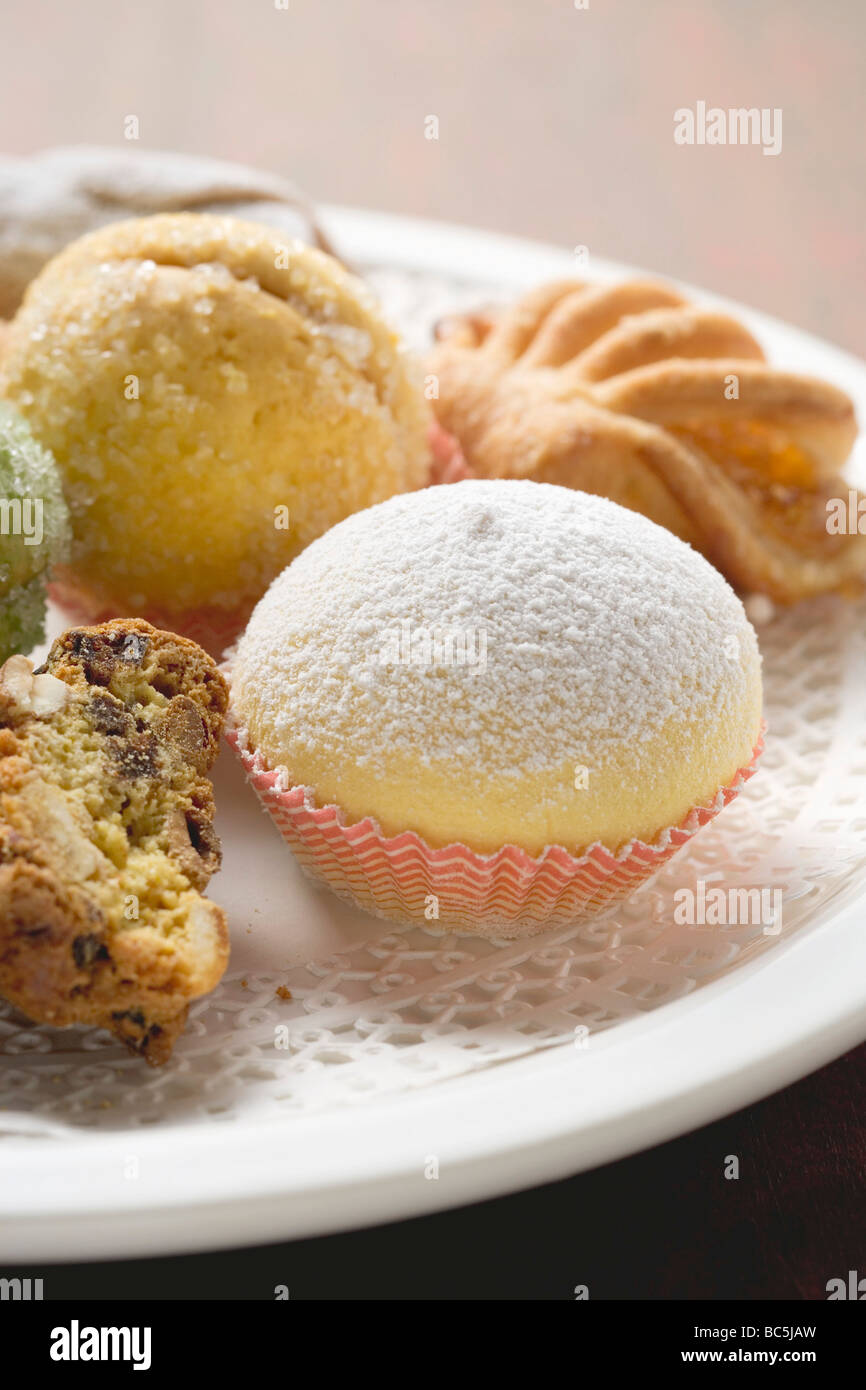 Assorted small pastries Stock Photo - Alamy