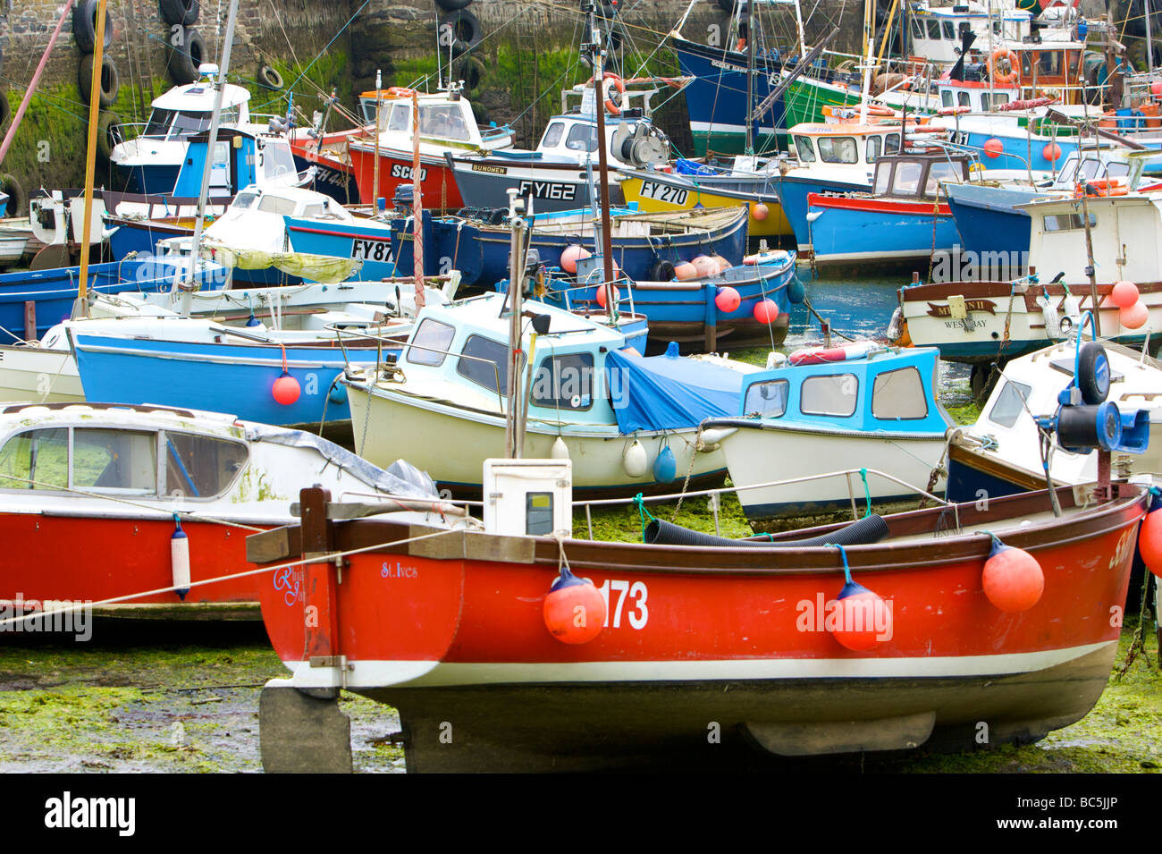 Boats in harbour Stock Photo - Alamy