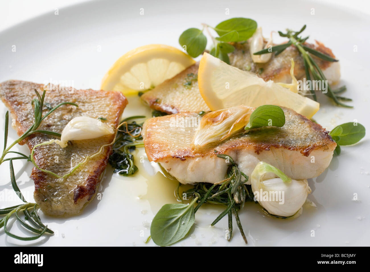 Zander, fried Stock Photo - Alamy