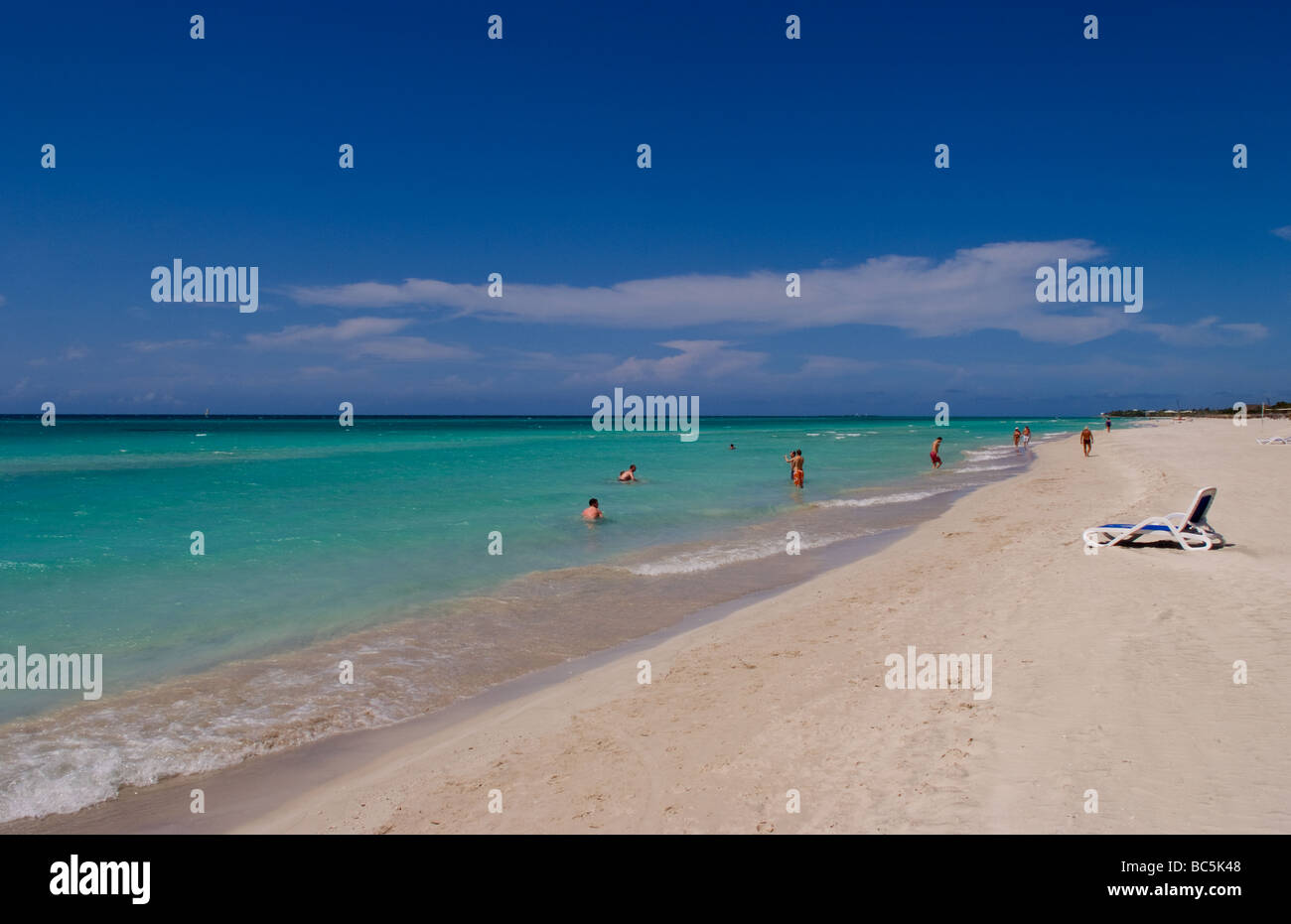 Beautiful blue water and beaches of Cubas best beach called Varadero in ...