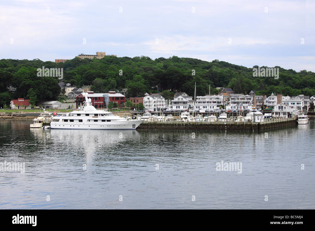Port Jefferson harbor, Long Island, NY USA Stock Photo - Alamy