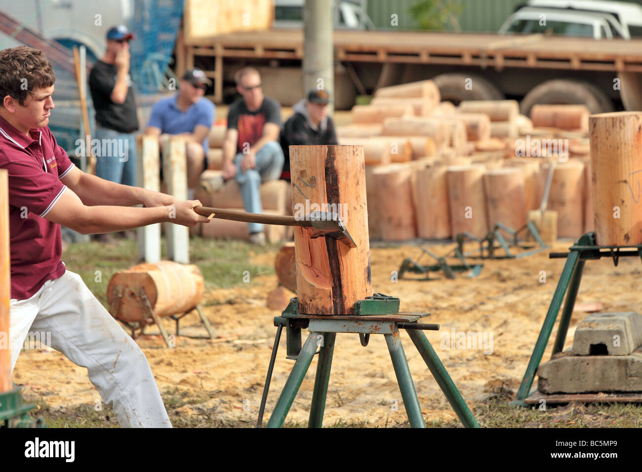 Woodchopping Axe High Resolution Stock Photography and Images - Alamy