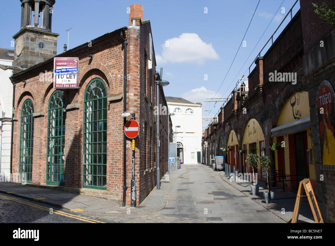 railway arches redevelopment Leeds city centre West Yorkshire England ...
