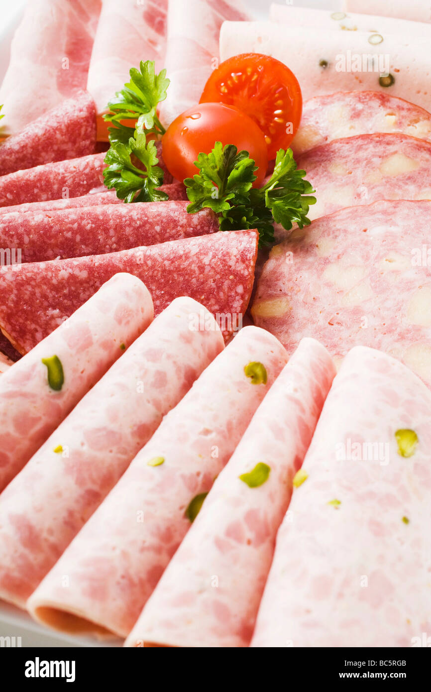 Assorted cold cuts Stock Photo - Alamy