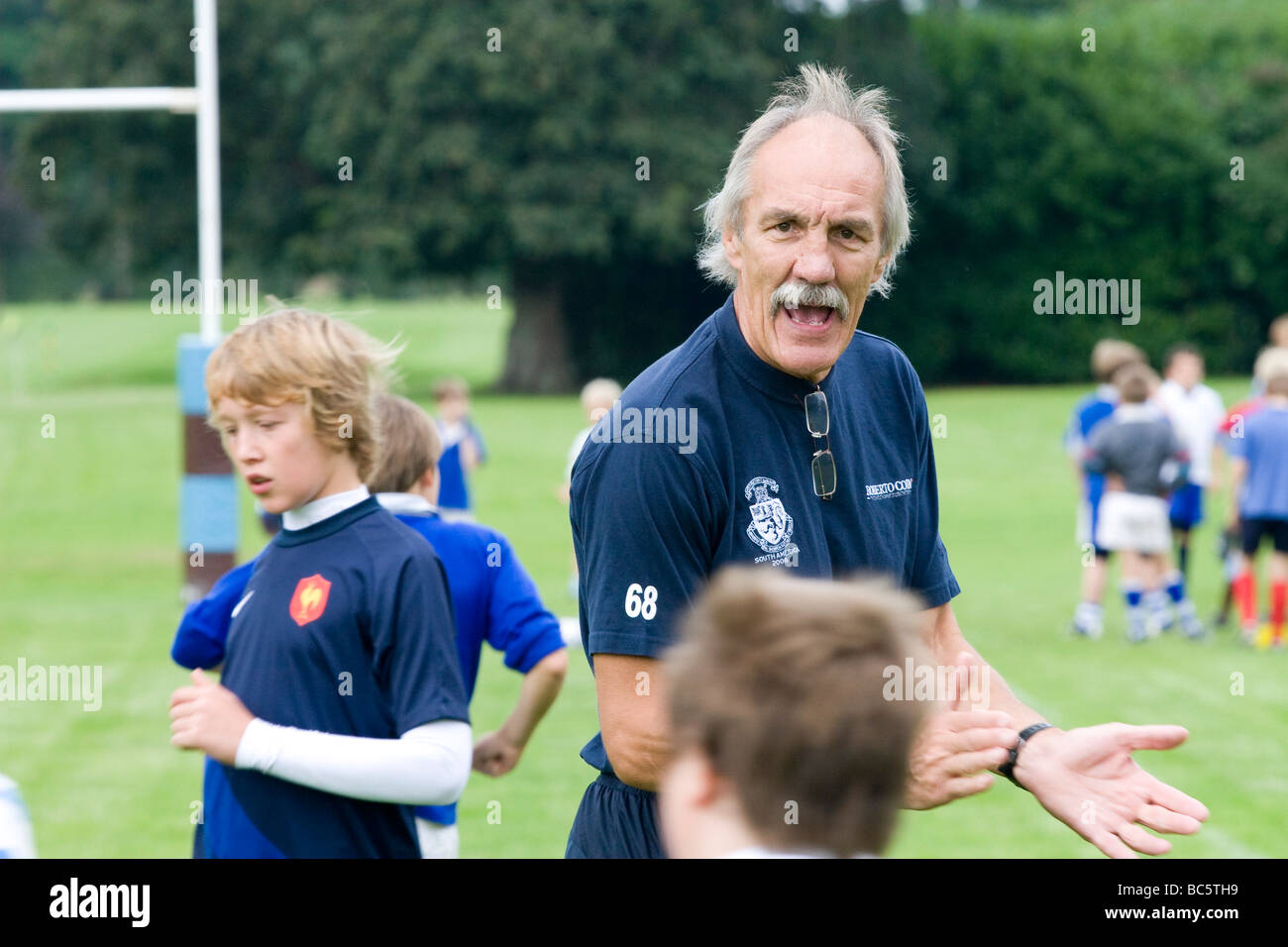 England rugby union captain 1977 and 1979 Roger Uttley coaches at ...