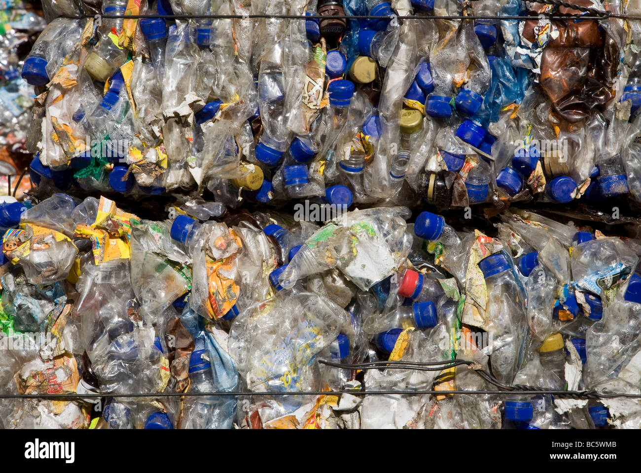 Stacked plastic garbage landfill close hi-res stock photography and ...