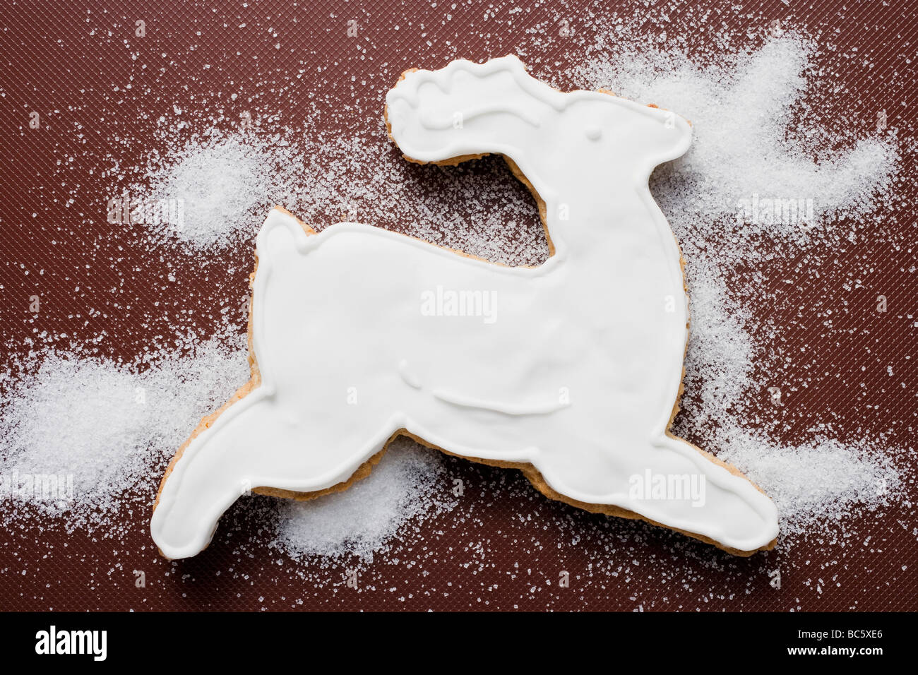 Reindeer with white icing Stock Photo - Alamy
