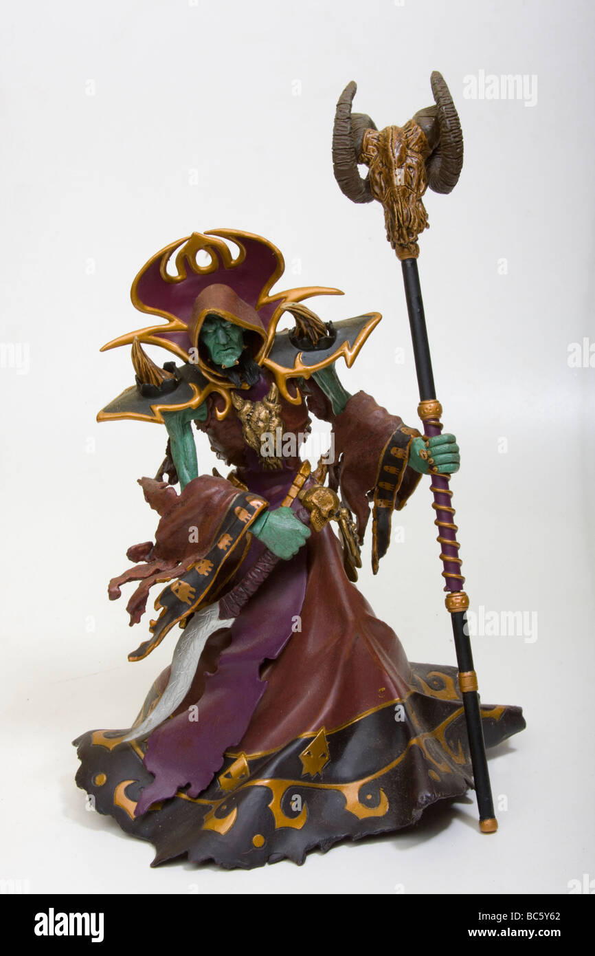 World of Warcraft figure of the Wizard Stock Photo - Alamy