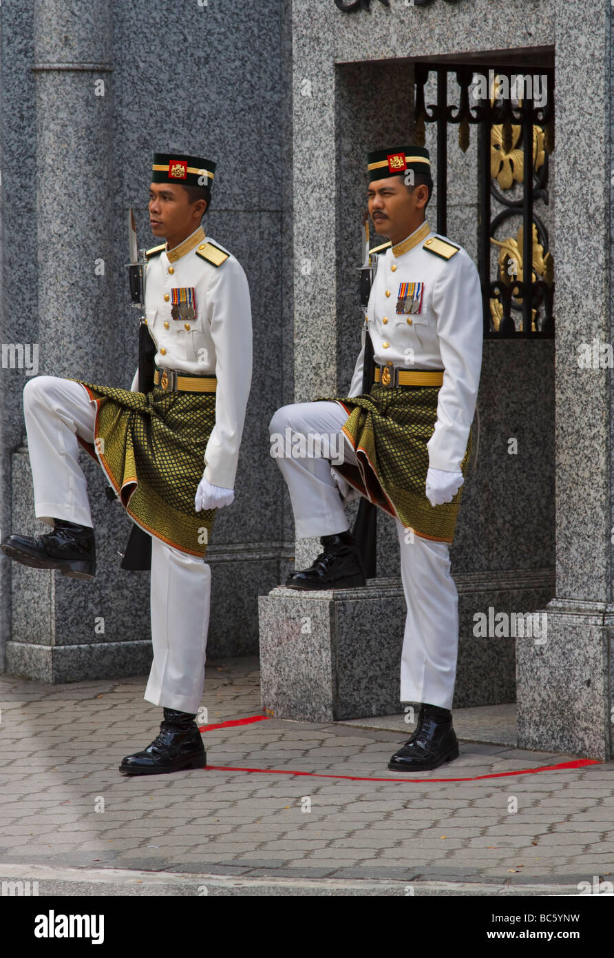 Changing Guard at the King's Palace, Kuala Lumpur, Malaysia Stock Photo ...