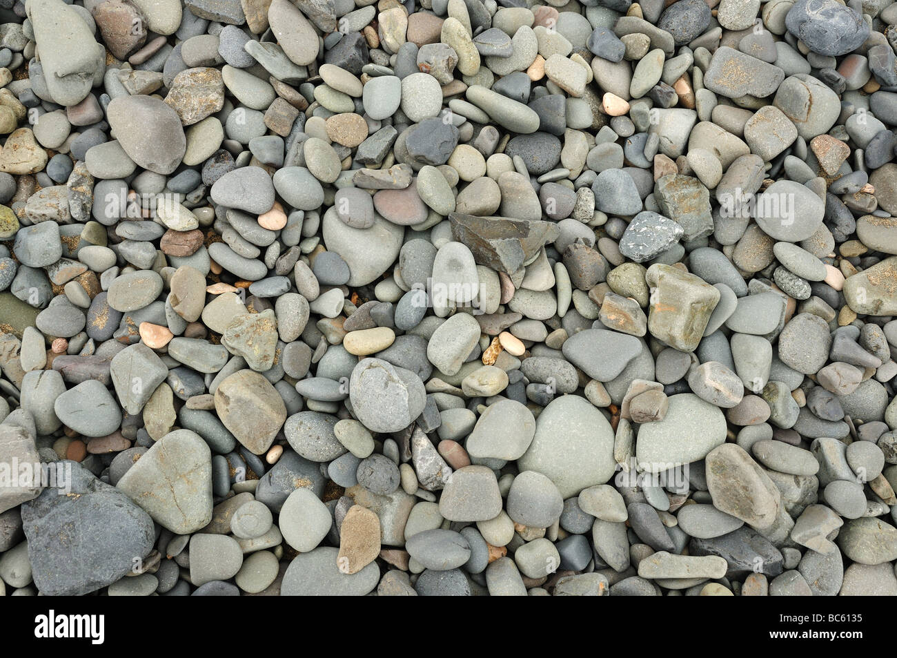 Natural grey stones on the beach, great for background and texture ...