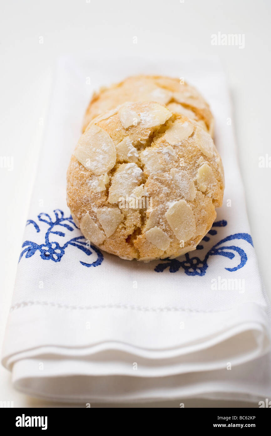 Italian almond biscuits Stock Photo - Alamy