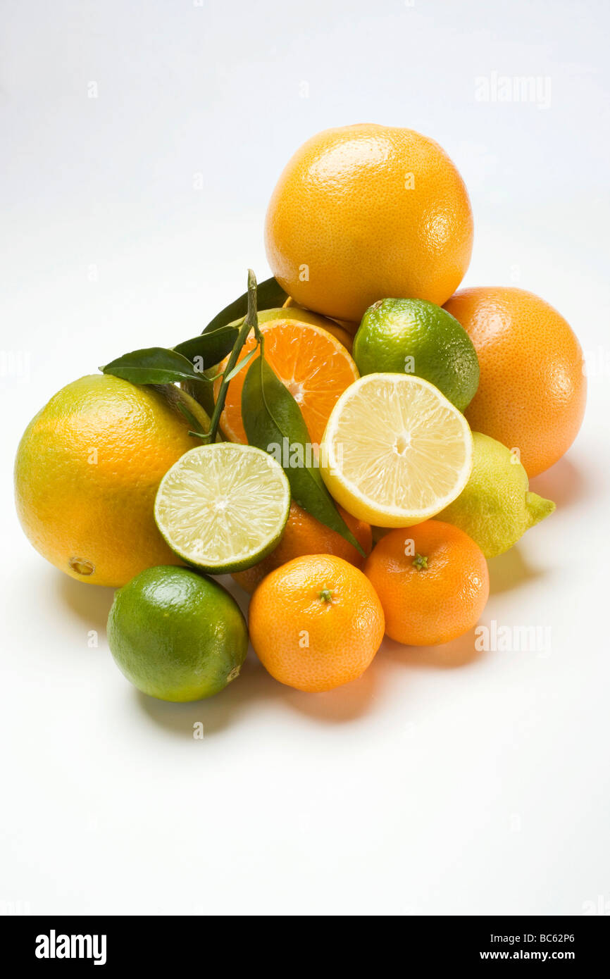 Assorted citrus fruit Stock Photo - Alamy