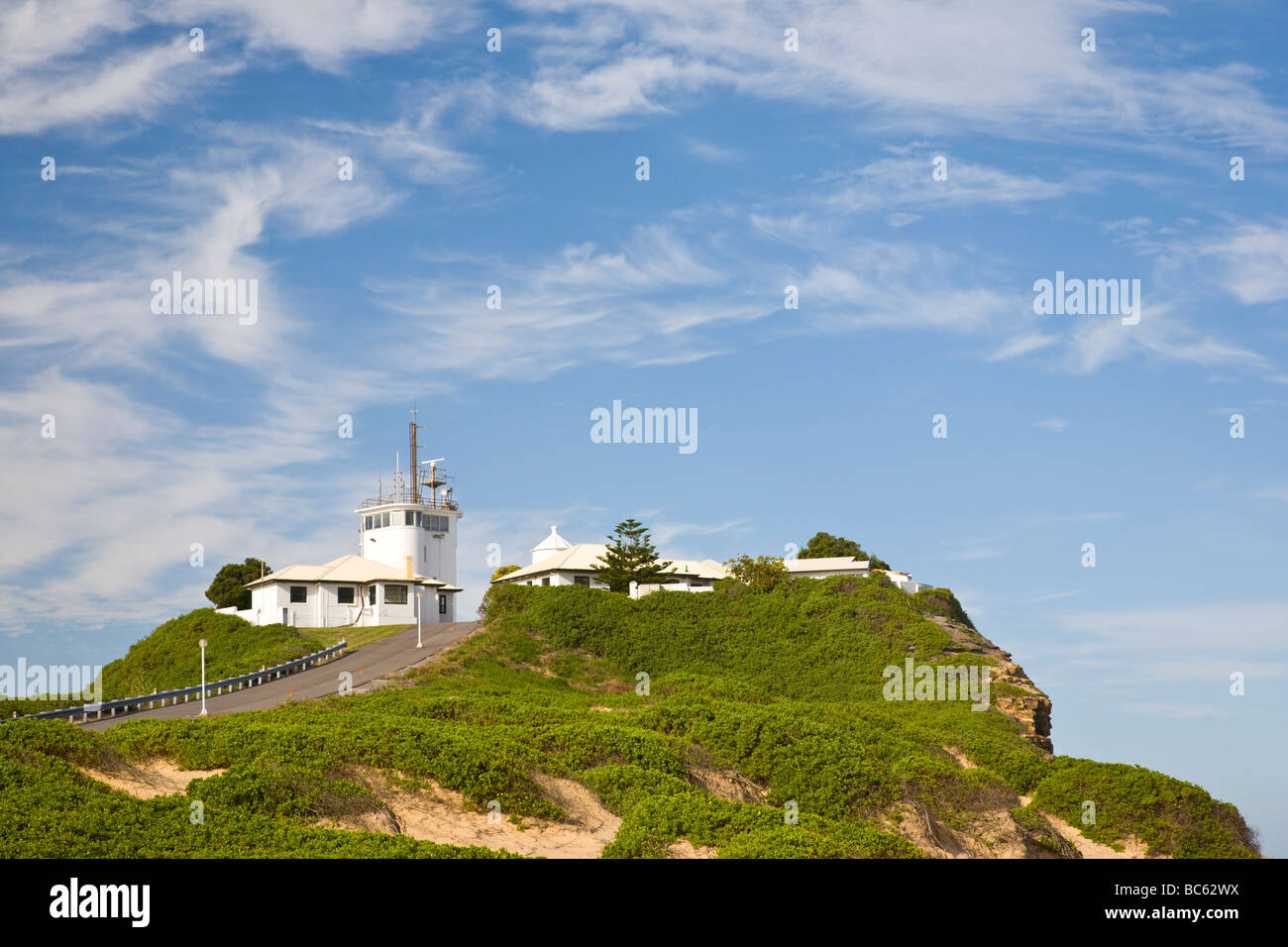Nobbys Head Lighthouse Newcastle New South Wales Australia Stock Photo ...