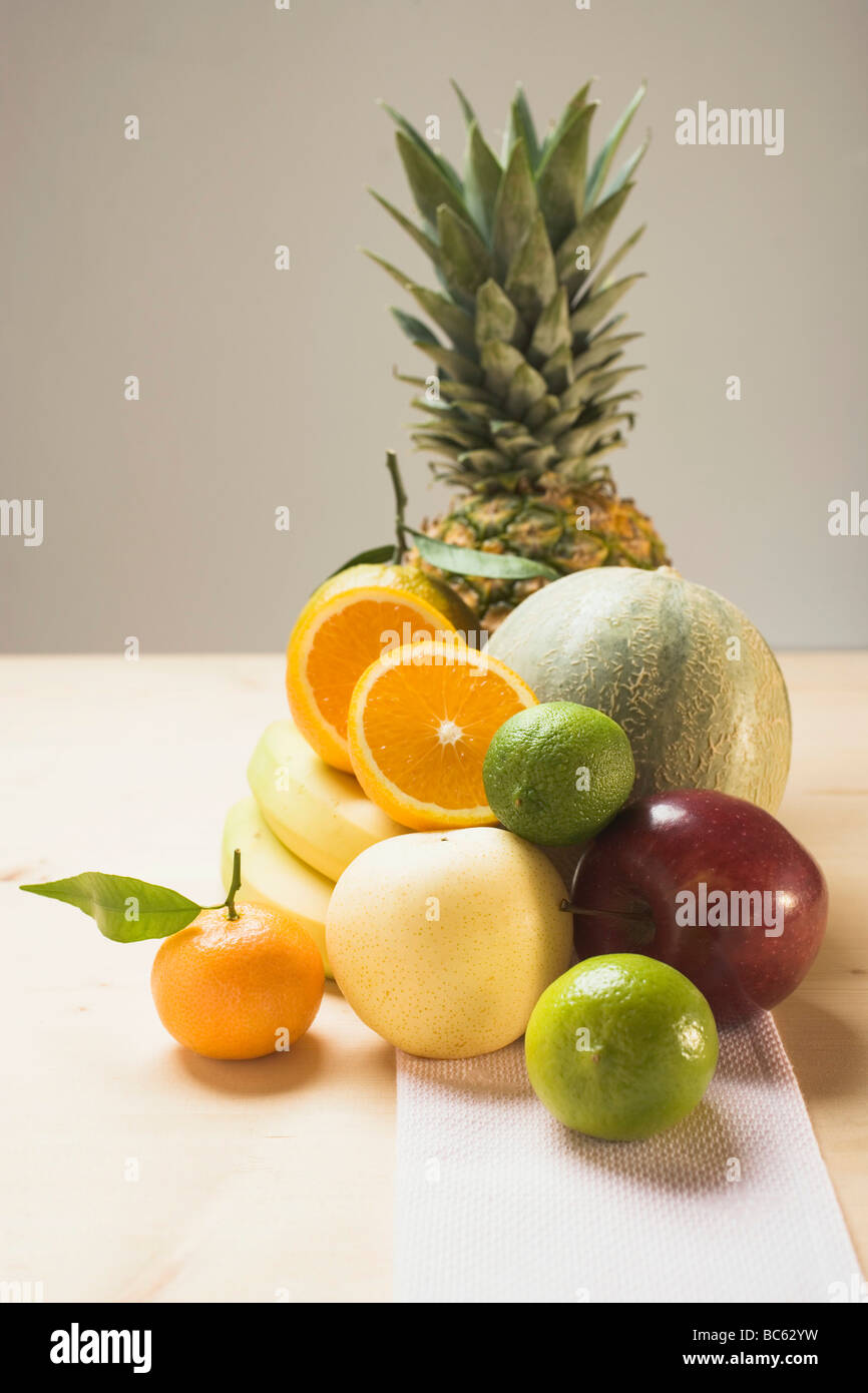 An assortment of fresh fruit Stock Photo - Alamy