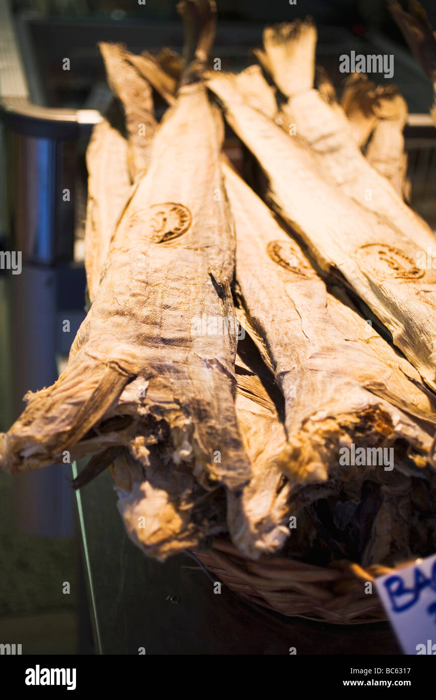 Dried fish at a market Stock Photo - Alamy