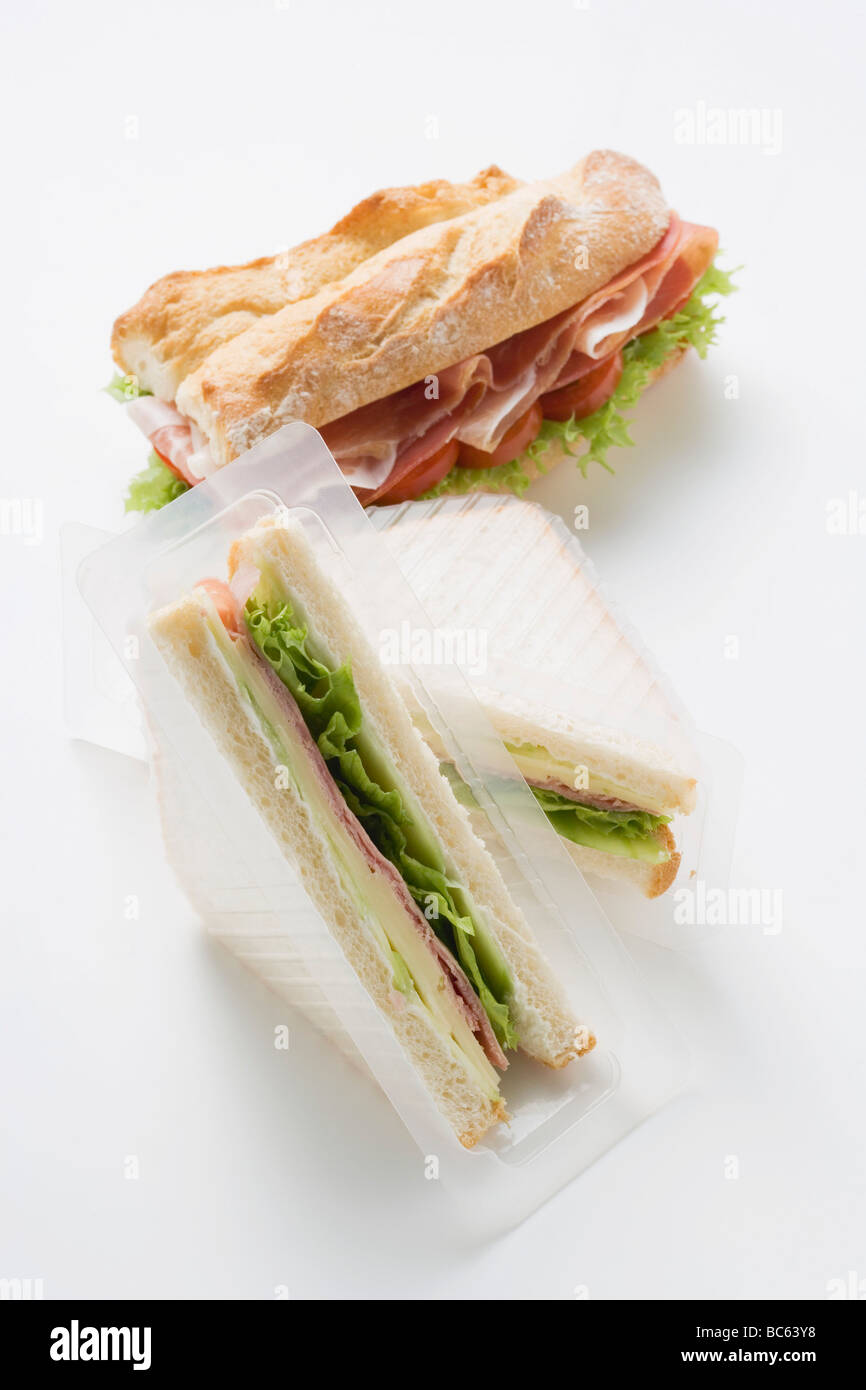 A selection of sandwiches Stock Photo - Alamy