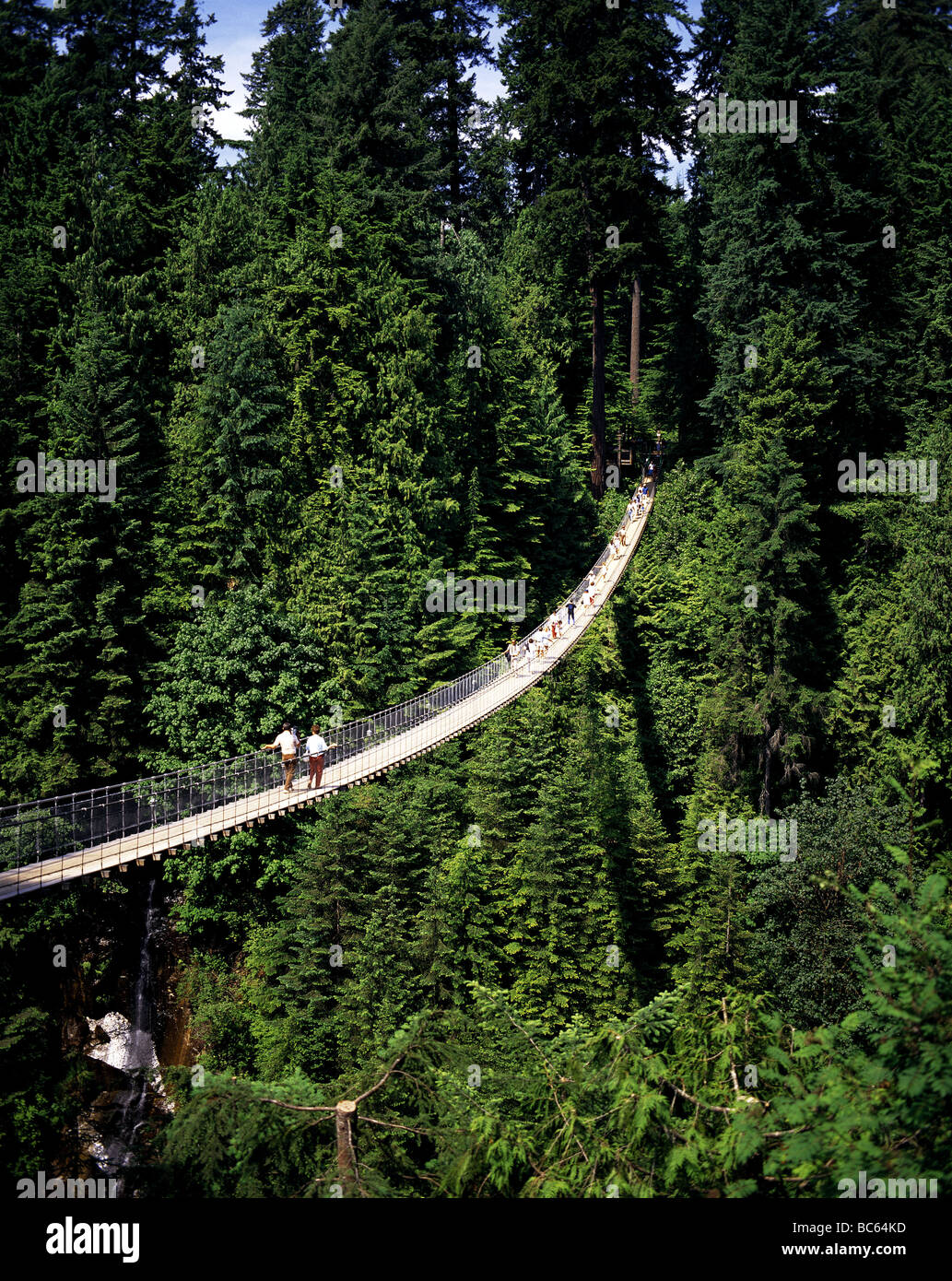 Capilano Suspension Bridge, Vancouver, British Columbia, Canada Stock ...
