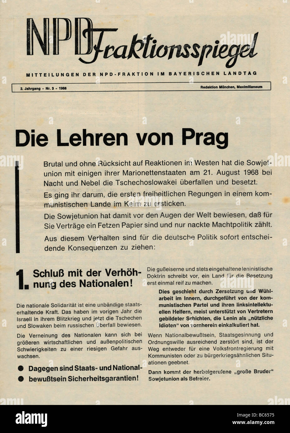 National Democratic Party Germany Npd High Resolution Stock Photography ...