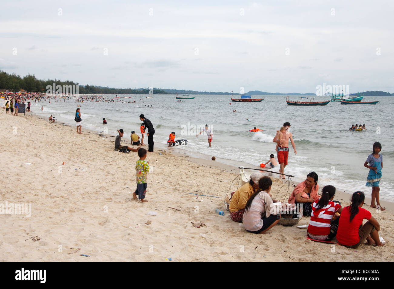 Sihanoukville beach scene, Cambodia, [Southeast Asia] Stock Photo - Alamy