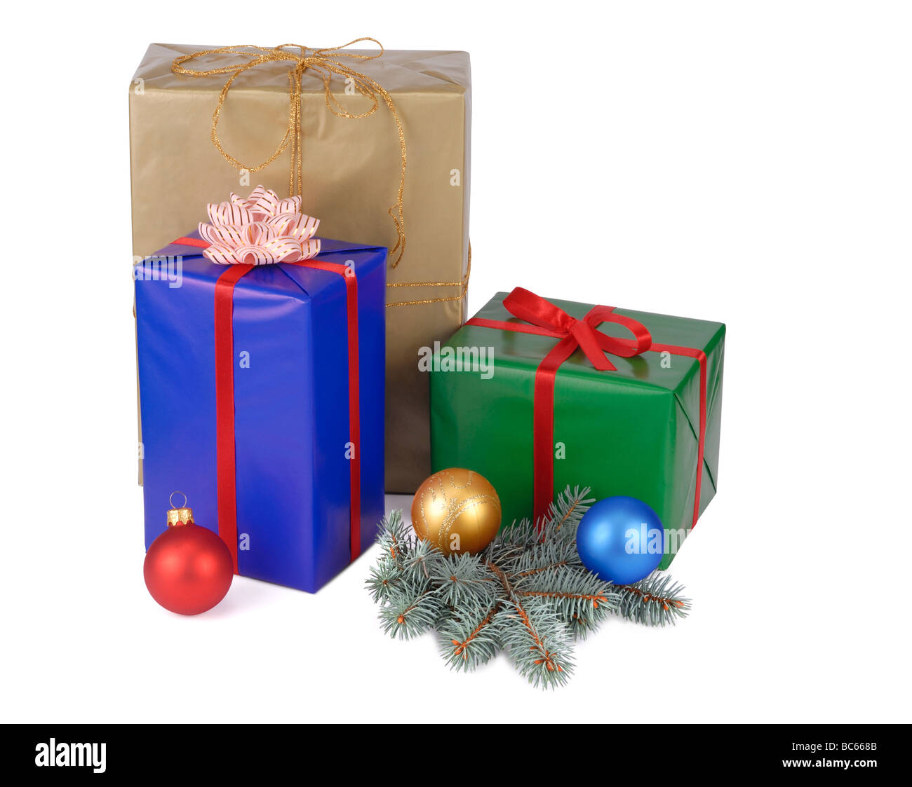 Christmas presents Cut Out Stock Images & Pictures - Alamy