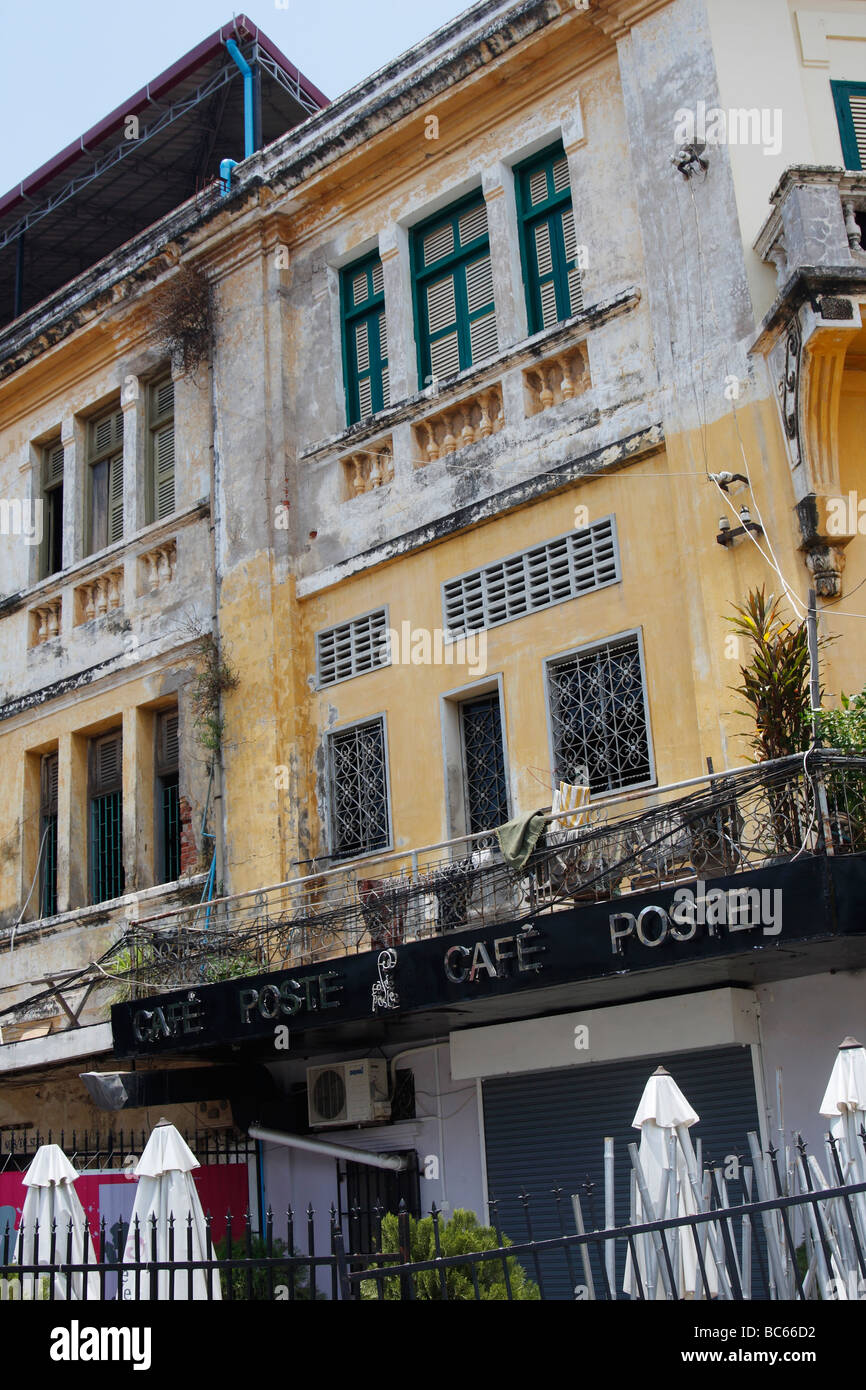 [French colonial] buildings, "Phnom Penh", Cambodia Stock Photo - Alamy