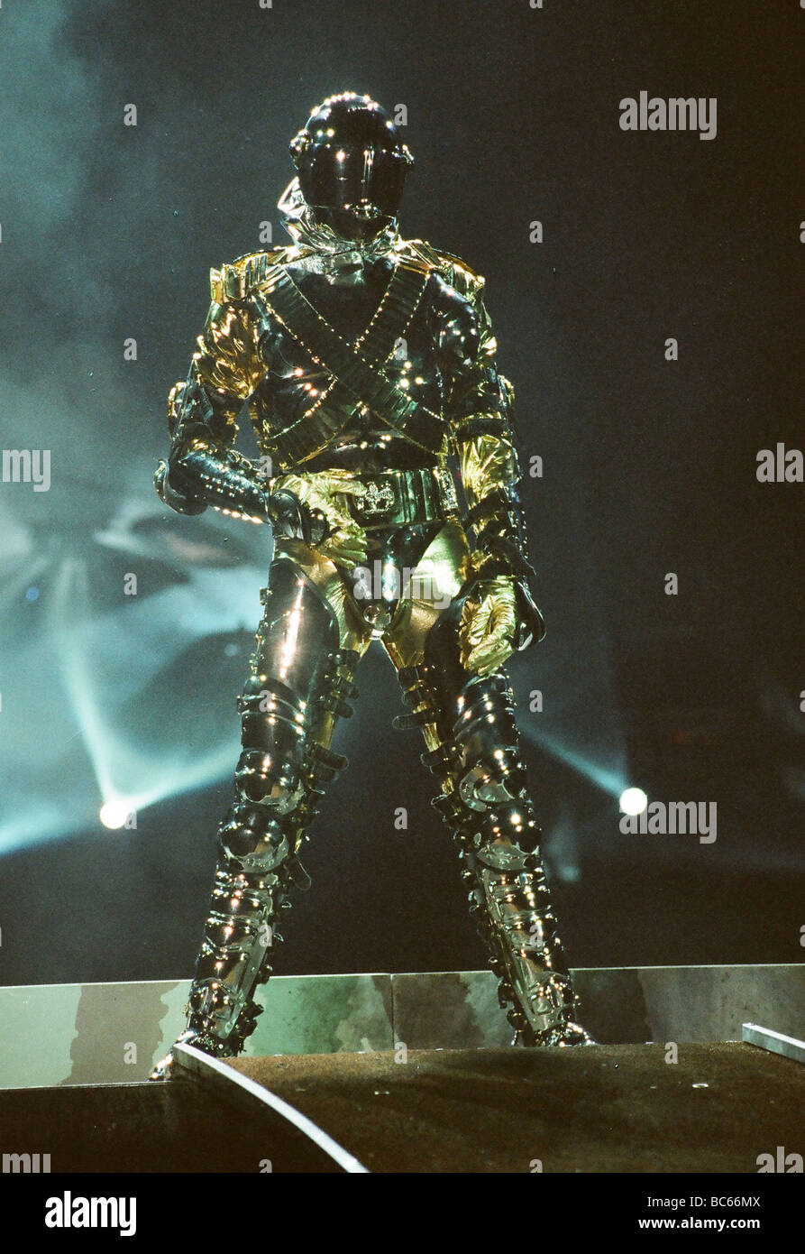 Michael Jackson seen here on stage in Prague 8th September 1996 Stock ...