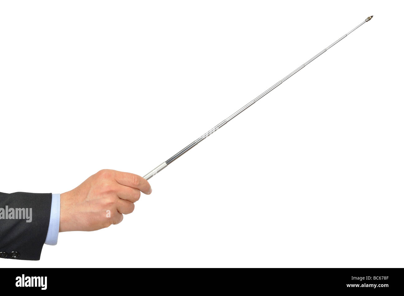 Hand with Pointer Stock Photo - Alamy