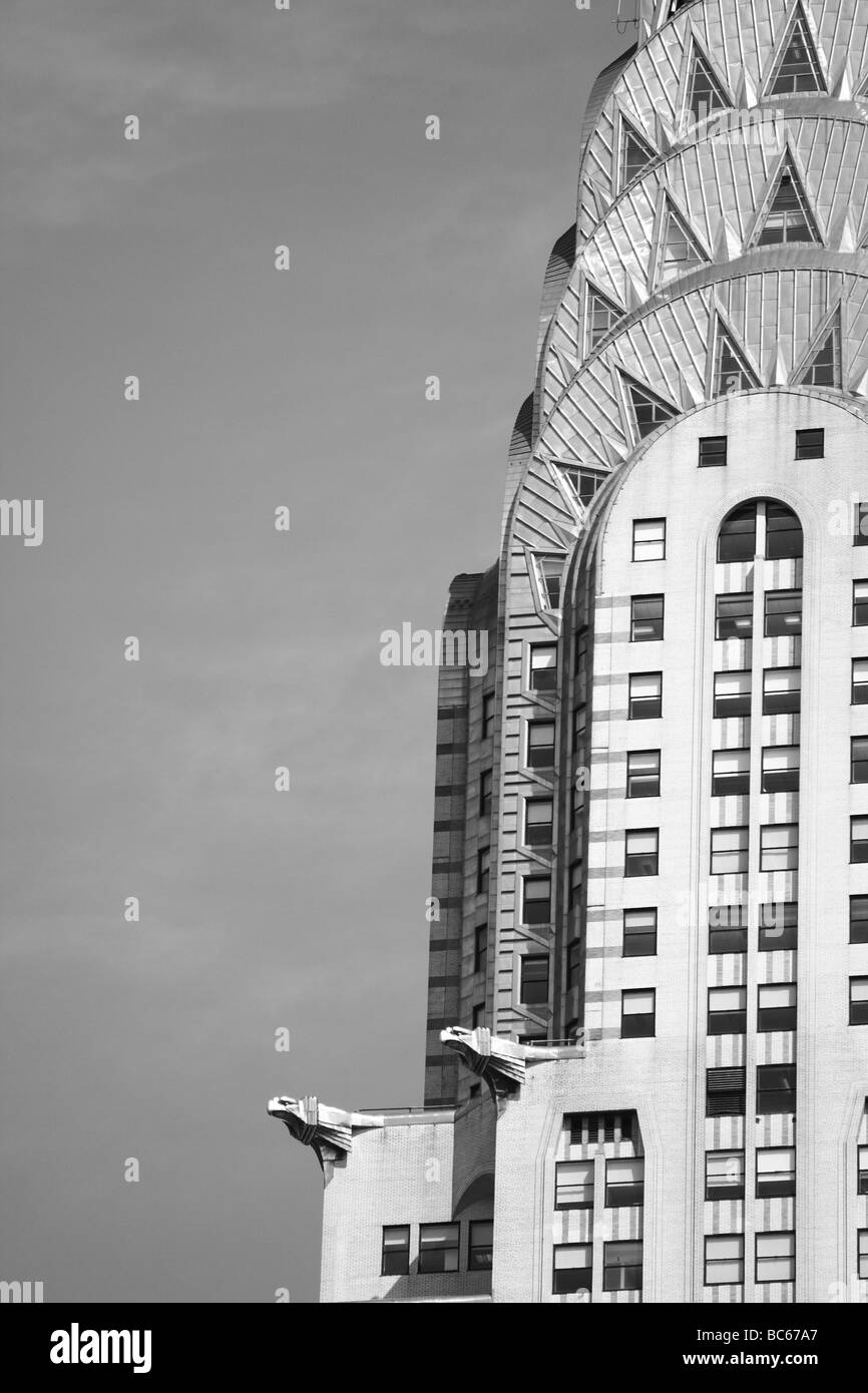 Close-up of the Crysler building, New York Stock Photo - Alamy