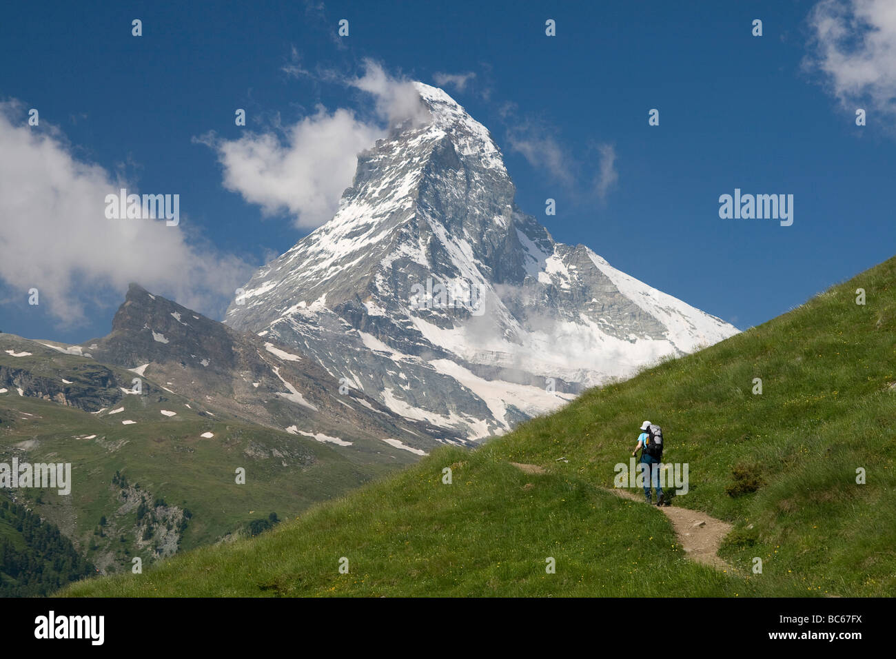 Zermatt hiking hi-res stock photography and images - Alamy
