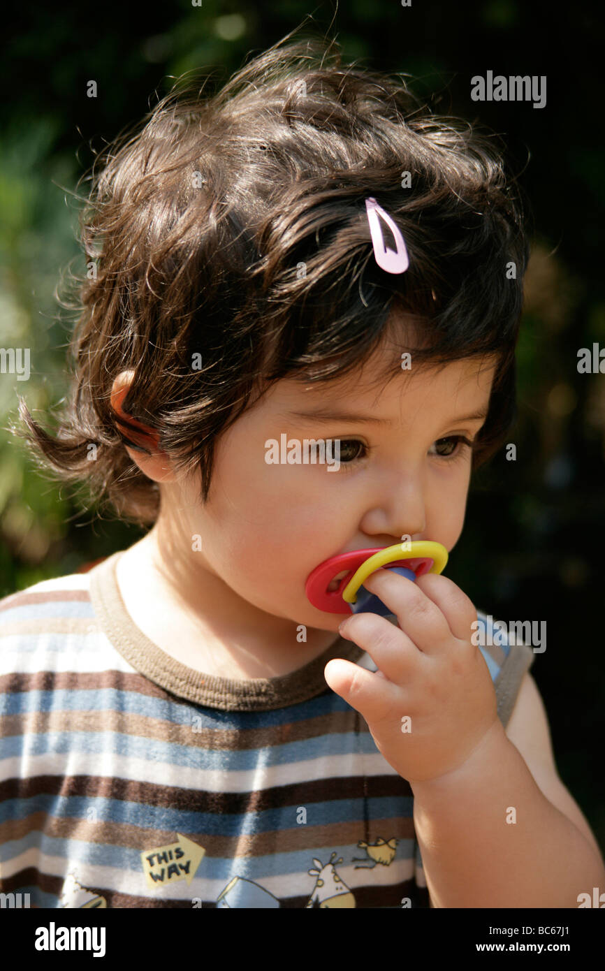 Eighteen month old British toddler (father Turkish, mother British ...