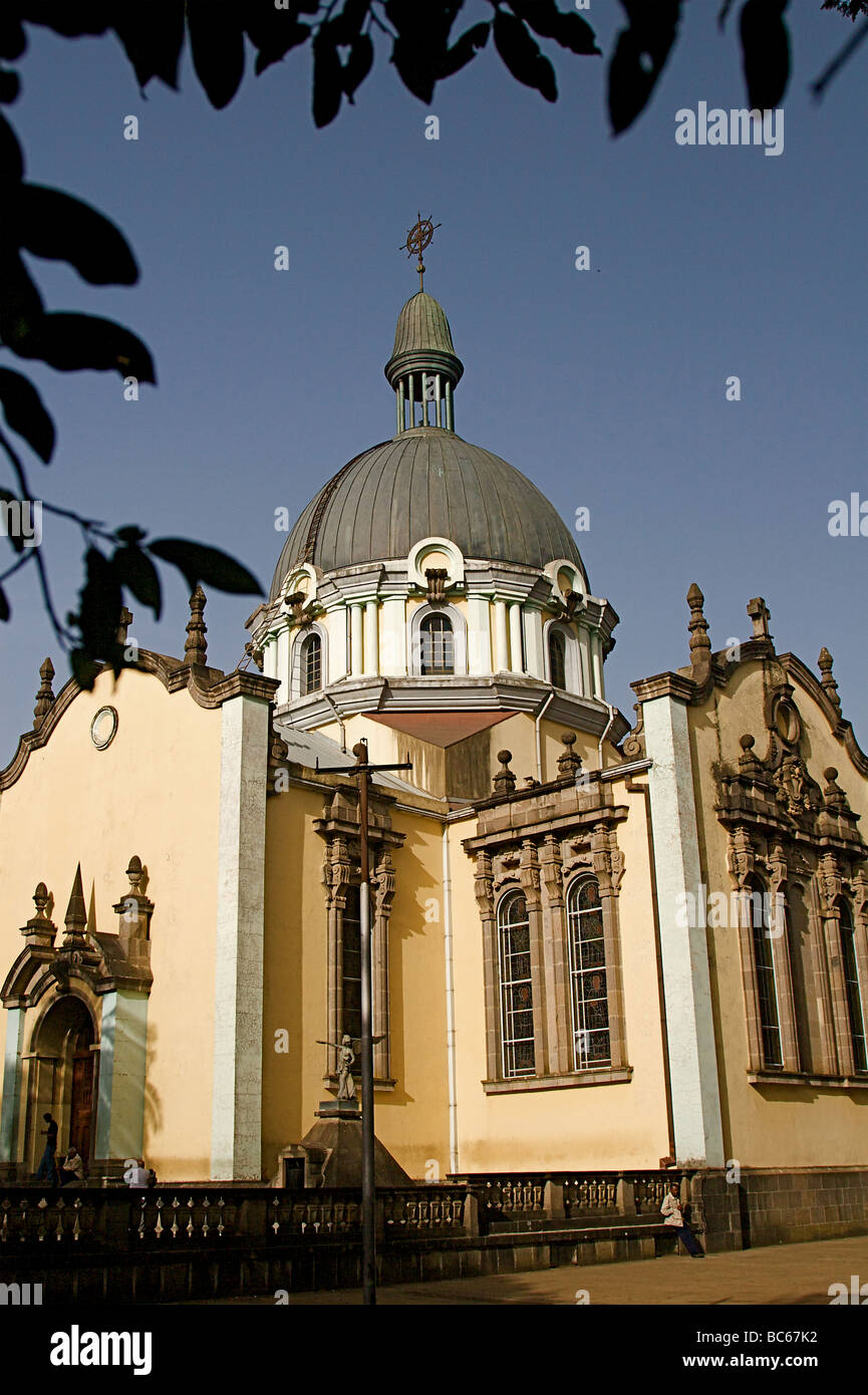 Church of the Holy Trinity in Addis Ababa in Ethiopia on the horn of ...