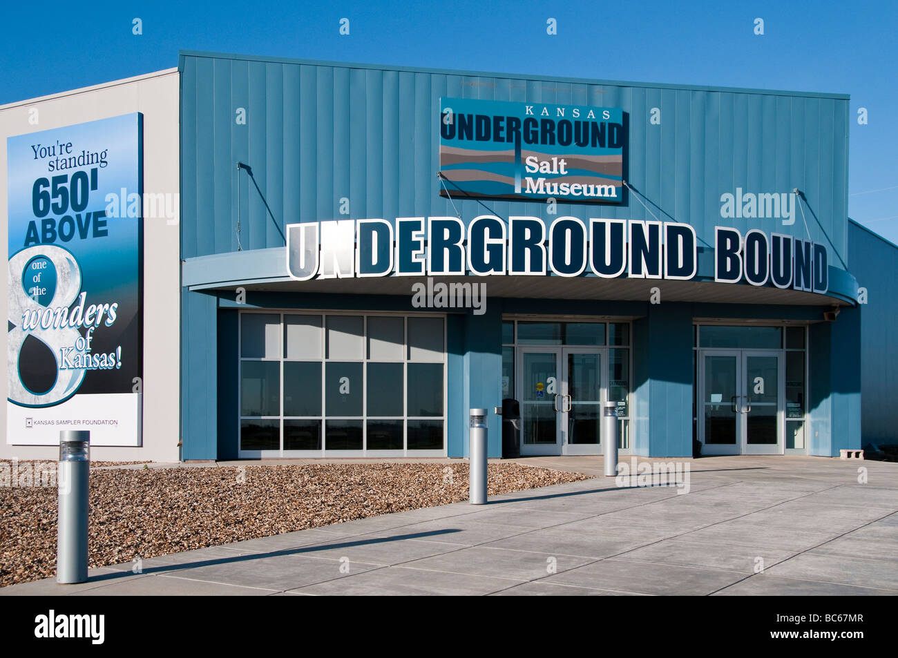 Outside Kansas Underground Salt Museum, Hutchinson, Kansas Stock Photo ...