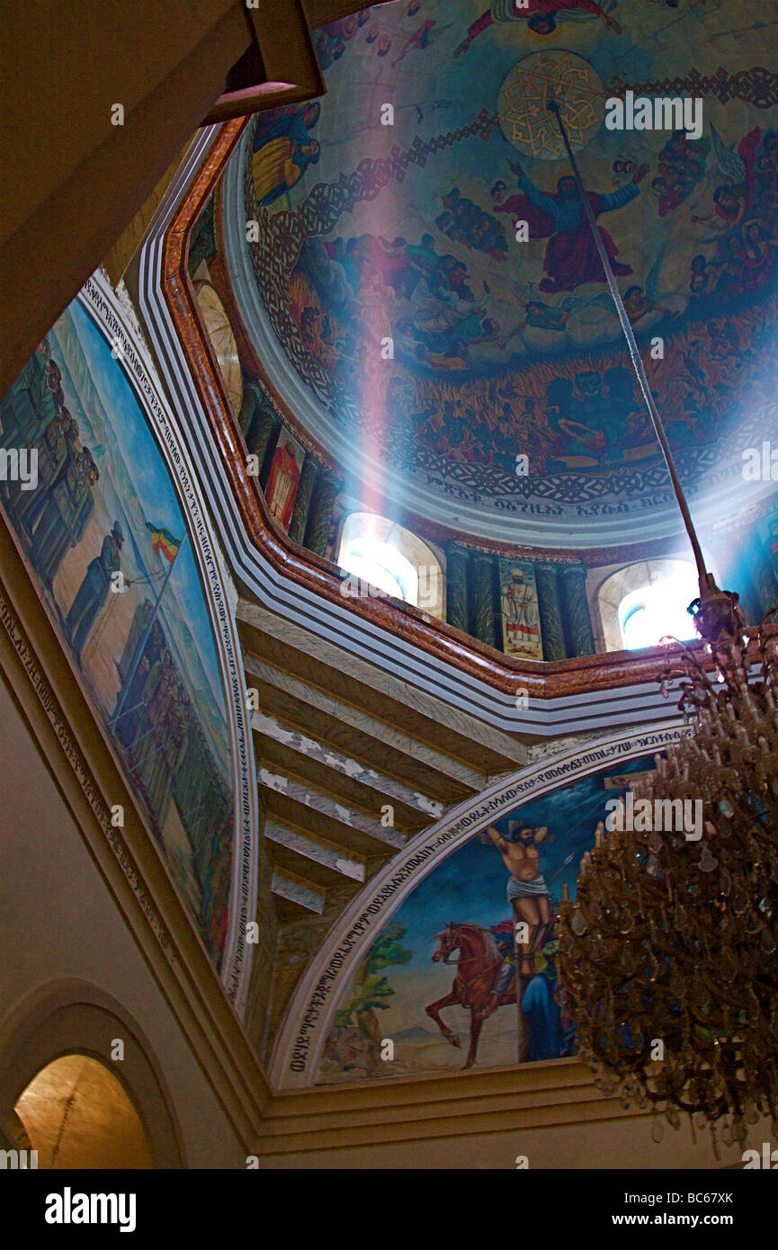 Church of the Holy Trinity in Addis Ababa in Ethiopia on the horn of ...