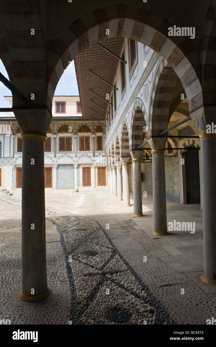 Turkey , Istanbul , Topkapi Palace , Inner courtyard in Harem with ...