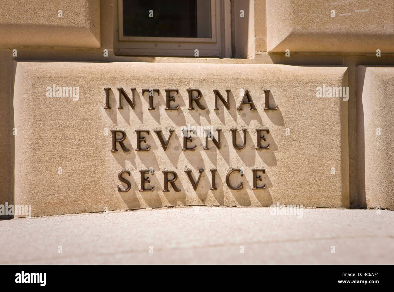 WASHINGTON DC USA Internal Revenue Service building sign Stock Photo ...