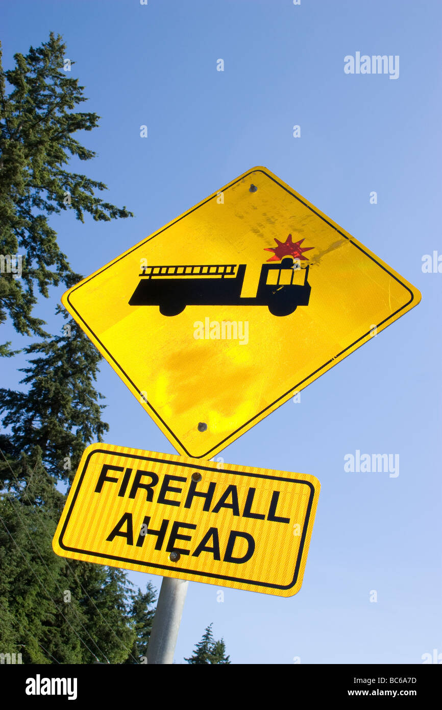 Fire department warning sign hi-res stock photography and images - Alamy