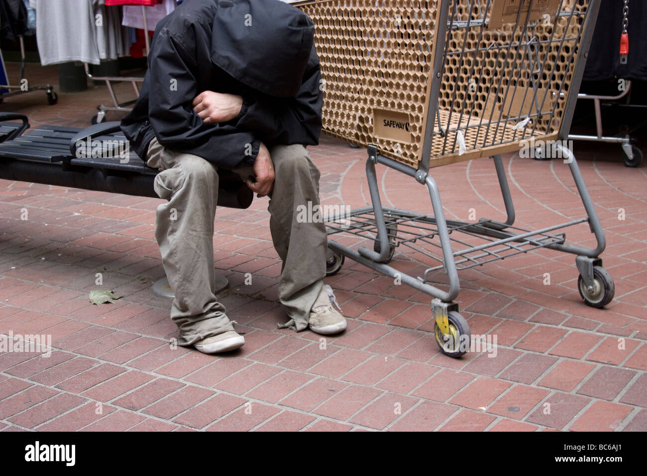 Rich poor divide inequality, Vancouver Canada homeless vagrant with ...